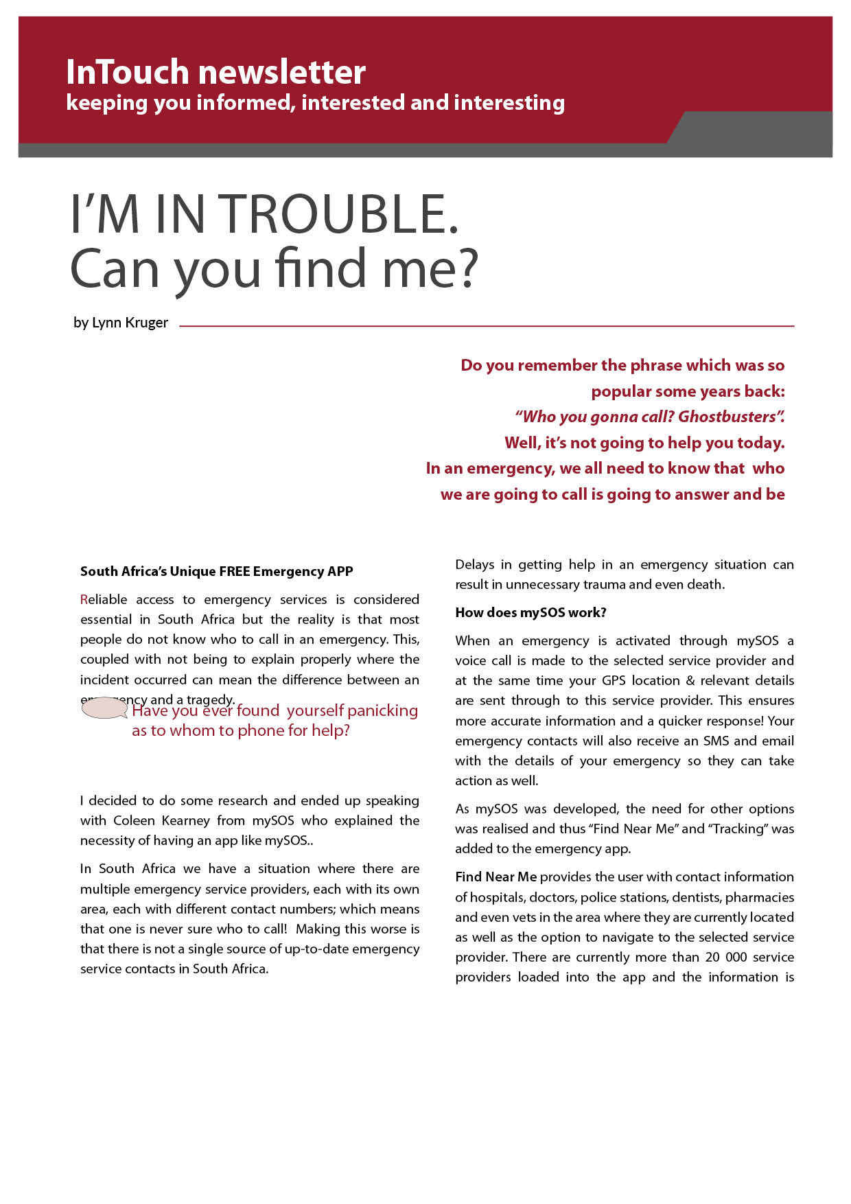 Publications - PAFSA