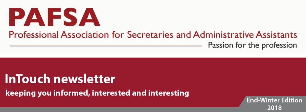 InTouch Newsletter - PAFSA